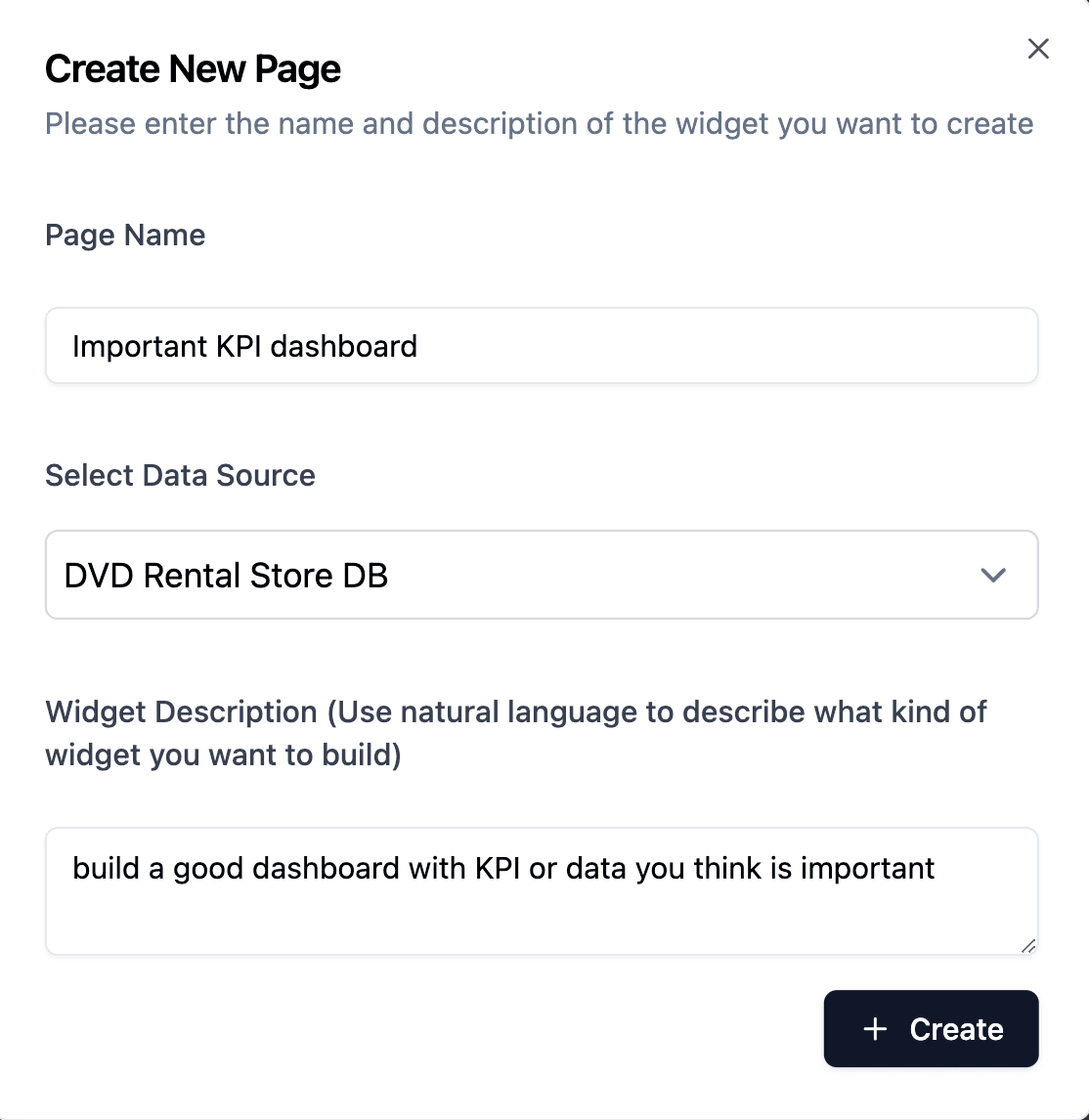 Dashboard Builder – AskYourDatabase